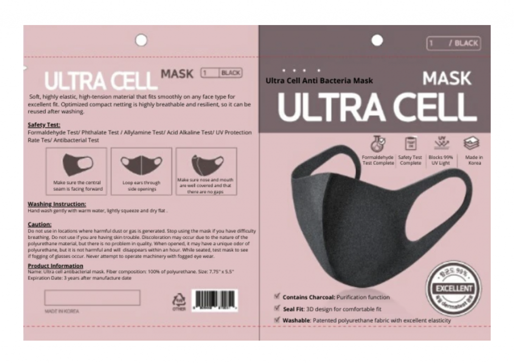Neoprene Face Mask- Antibacterial, Reusable, Ready to Wear – masterMRO